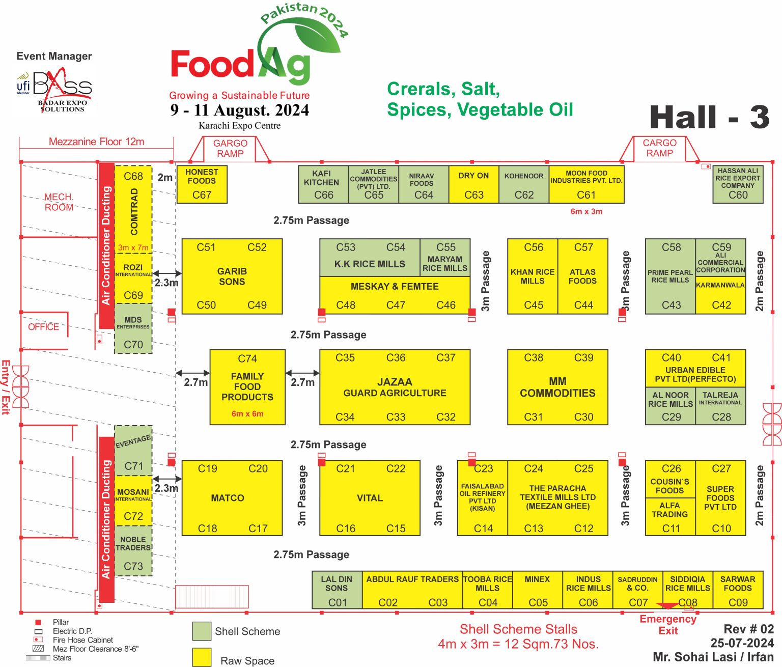 Floor Plan - International Food & Agriculture Exhibition
